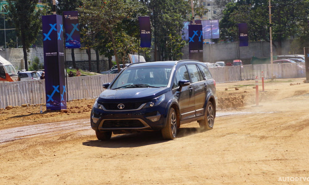 Tata Hexa showcases its off-roading capabilities - Autodevot