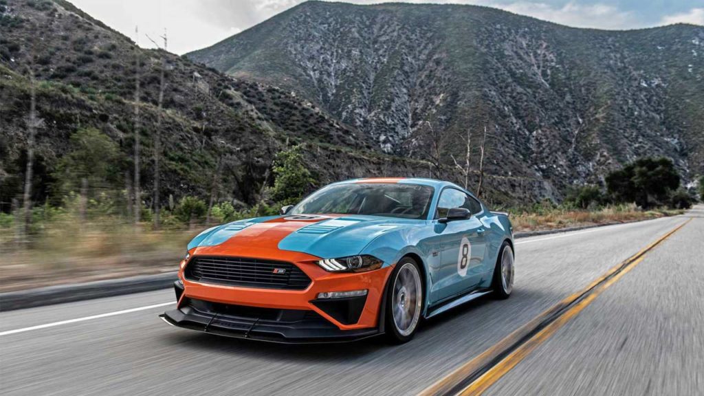 Roush customizes a one-off Mustang with Gulf Livery - Autodevot