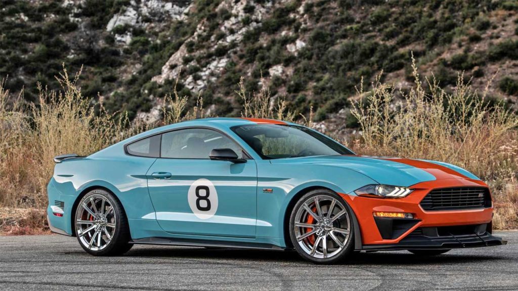 Roush customizes a one-off Mustang with Gulf Livery - Autodevot