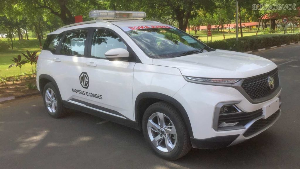 MG Hector modified into an ambulance - Autodevot