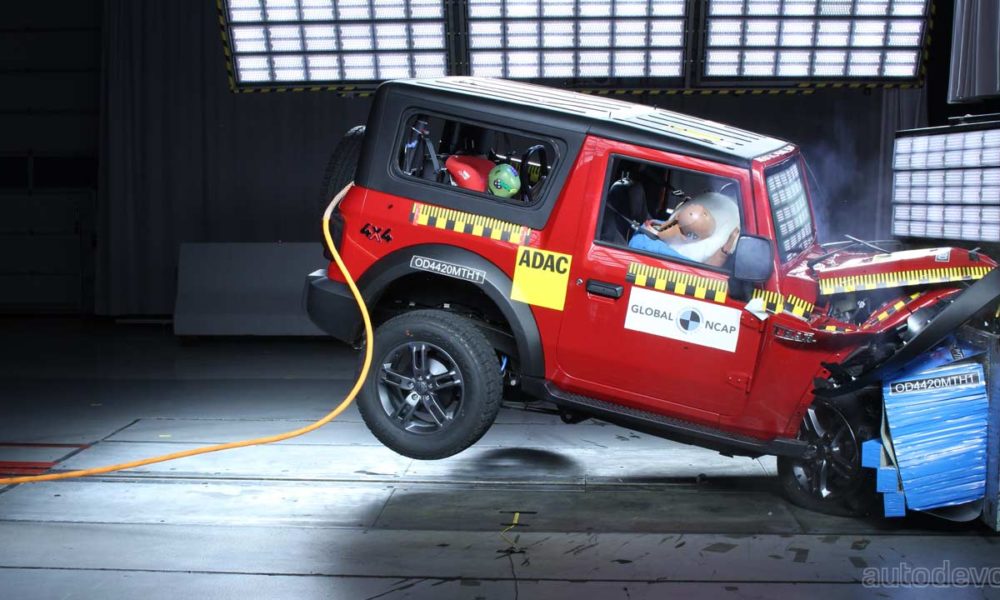 Mahindra Thar secures 4 stars in Global NCAP crash tests - Autodevot
