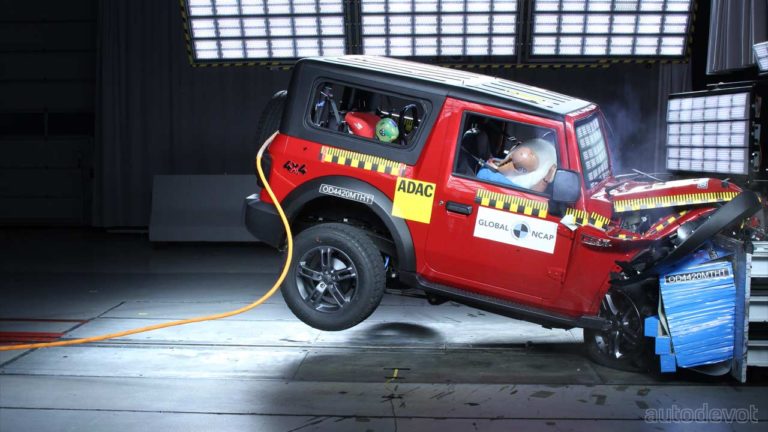 Mahindra Thar secures 4 stars in Global NCAP crash tests - Autodevot