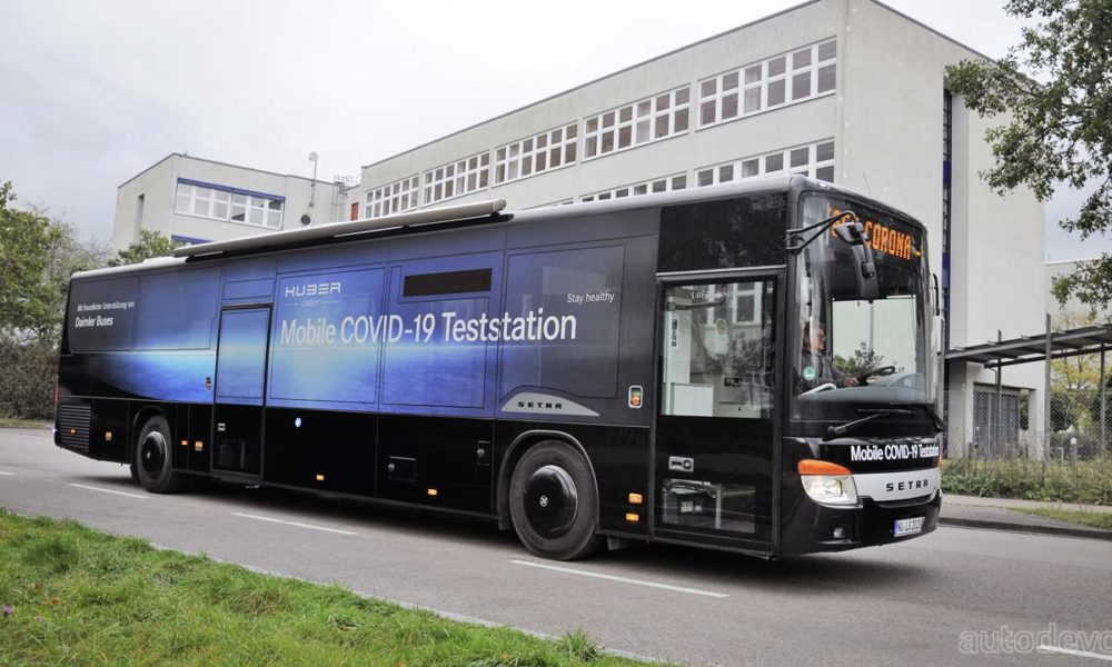 Daimler supplies a COVID-19 testing bus in Germany - Autodevot