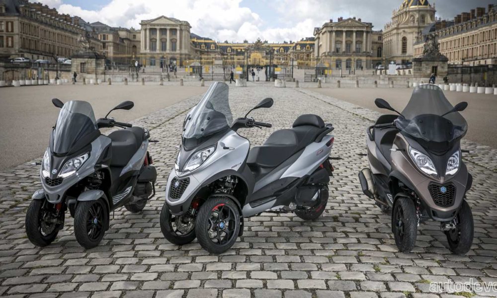 Piaggio reveals 2021 MP3 three-wheeled scooters - Autodevot