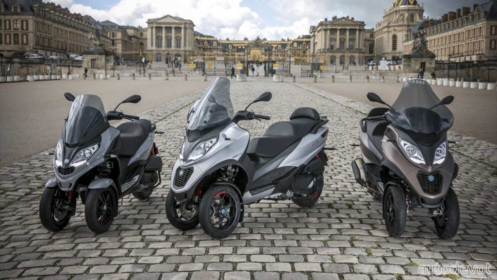 Piaggio reveals 2021 MP3 three-wheeled scooters - Autodevot