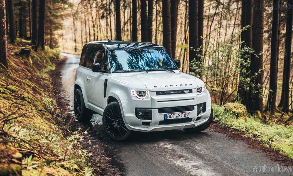 Brabus gives Land Rover Defender a funny white tuxedo - Autodevot