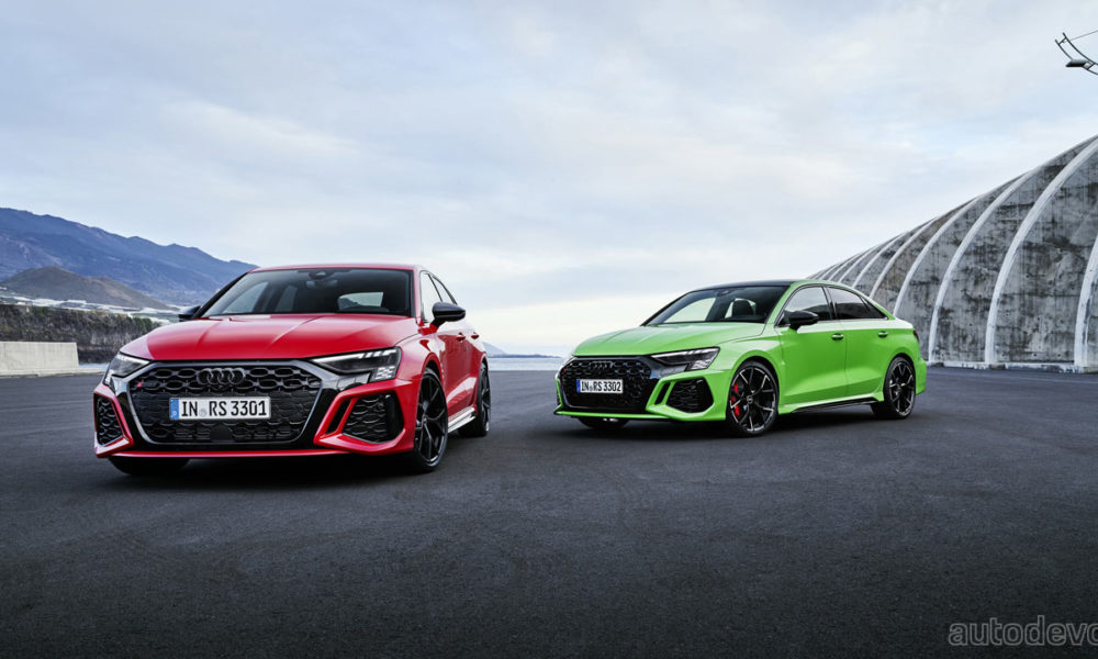 2022 Audi RS 3 Sportback & Sedan debut with menacing looks & 400 hp ...