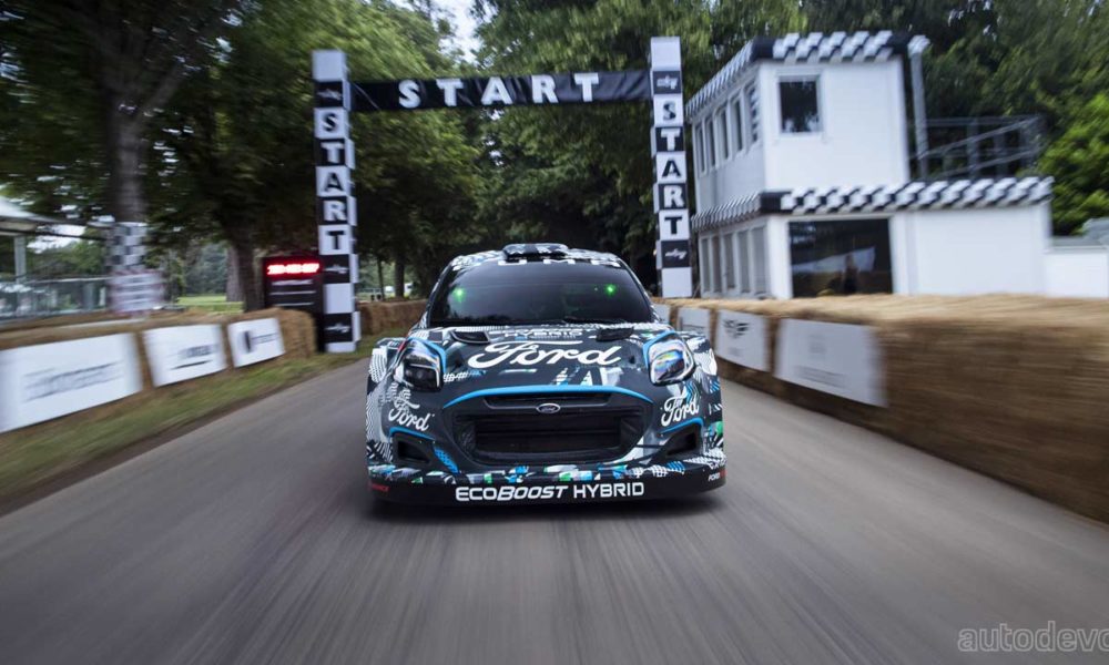 Ford Puma Rally1 hybrid WRC prototype makes Goodwood debut - Autodevot
