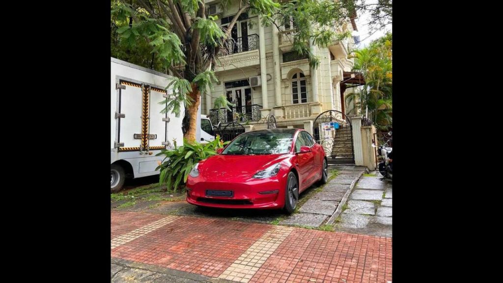 India's first Tesla Model 3 lands in Bengaluru - Autodevot