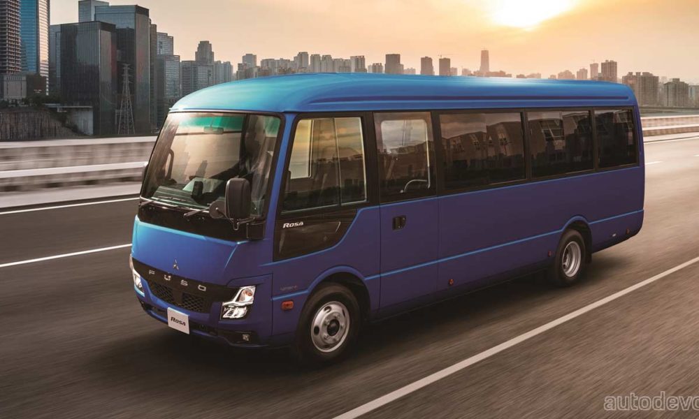 2021 Mitsubishi Fuso Rosa Bus debuts with more safety features - Autodevot