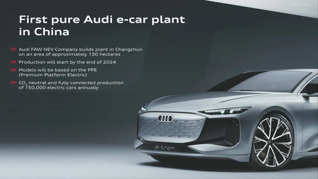 Audi to build a dedicated EV plant in China - Autodevot