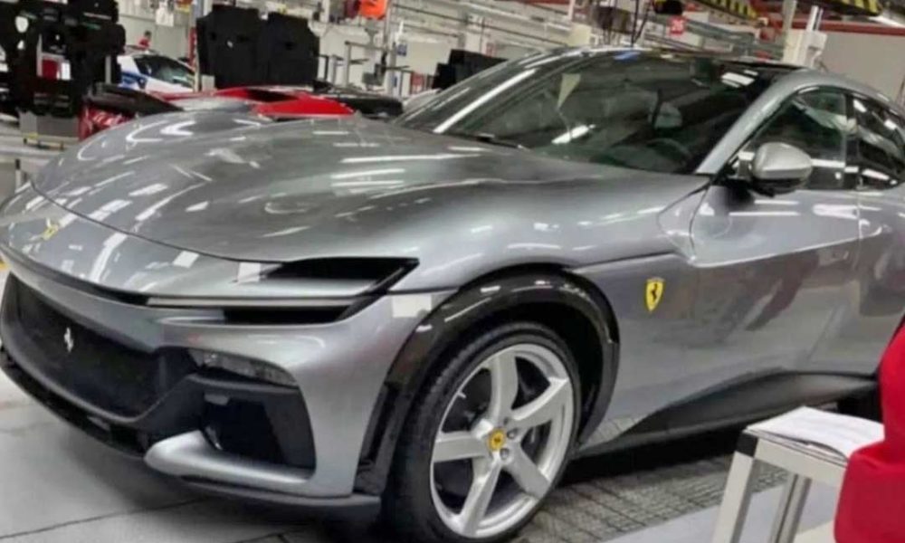 Ferrari Purosangue SUV shows its front & rear in leaked photos - Autodevot